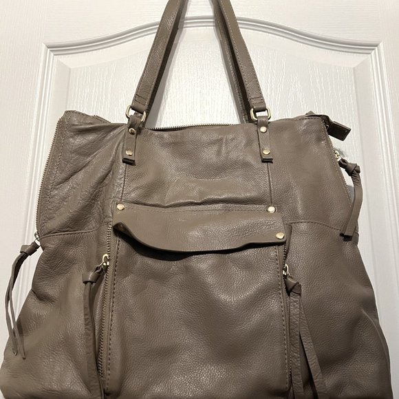 Kooba | Bags | Kooba Large Taupe Leather Purse2 Strapssoftgoldpurple ...